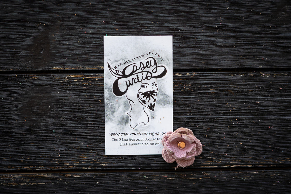 Leather Flower Magnet Pin – Casey Curtis Design